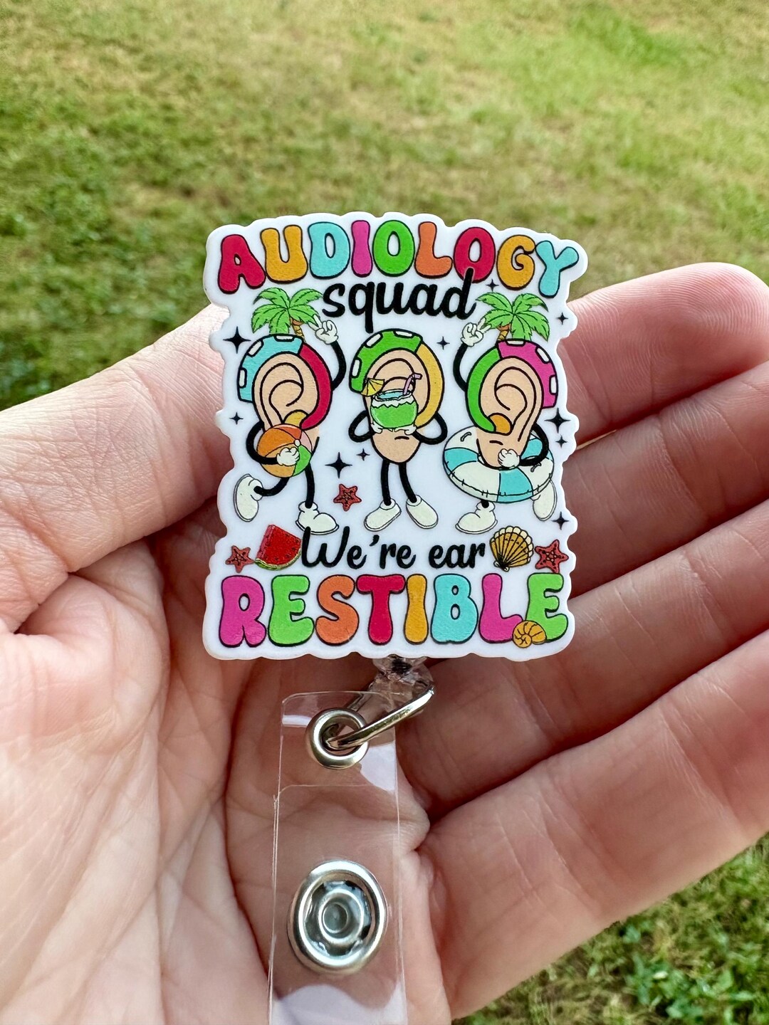 Audiology Squad- We're Ear-restible Badge Reel: Speech Language ...