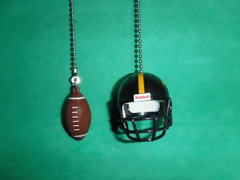 Iowa Hawkeyes Helmet and Football Ceiling Fan Pull Chain Set - Etsy