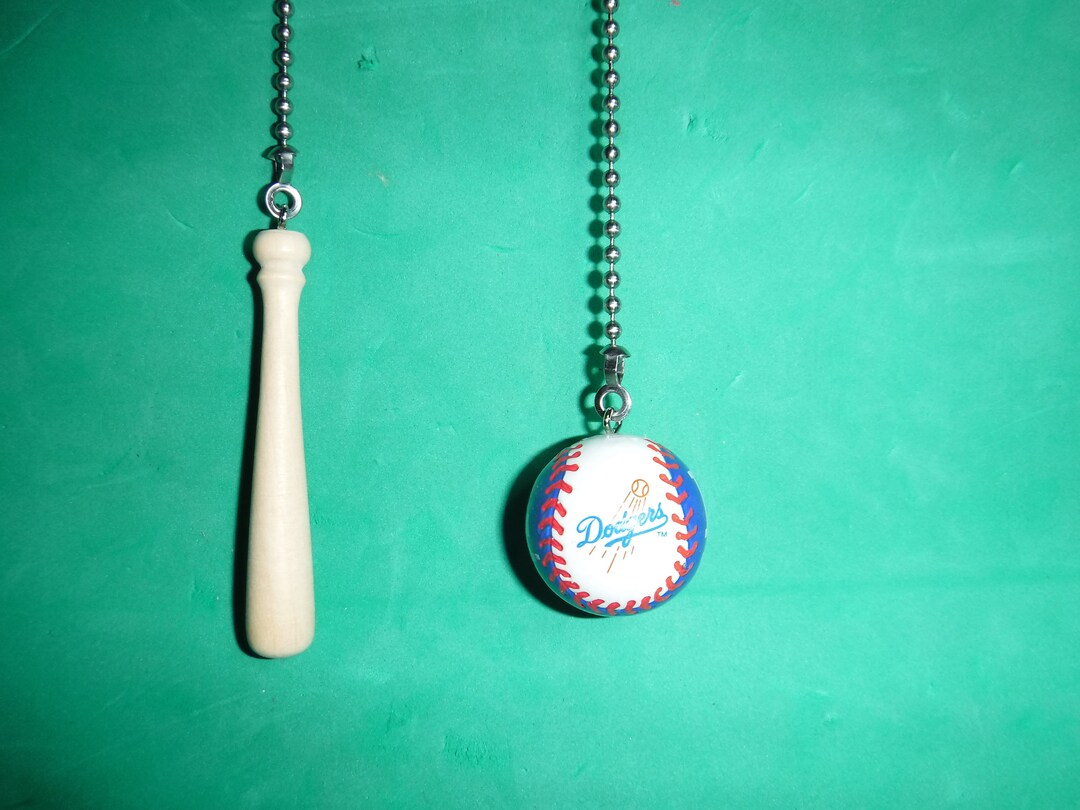 LA Dodgers Baseball and Bat Ceiling Fan Pull Chain Set - Etsy