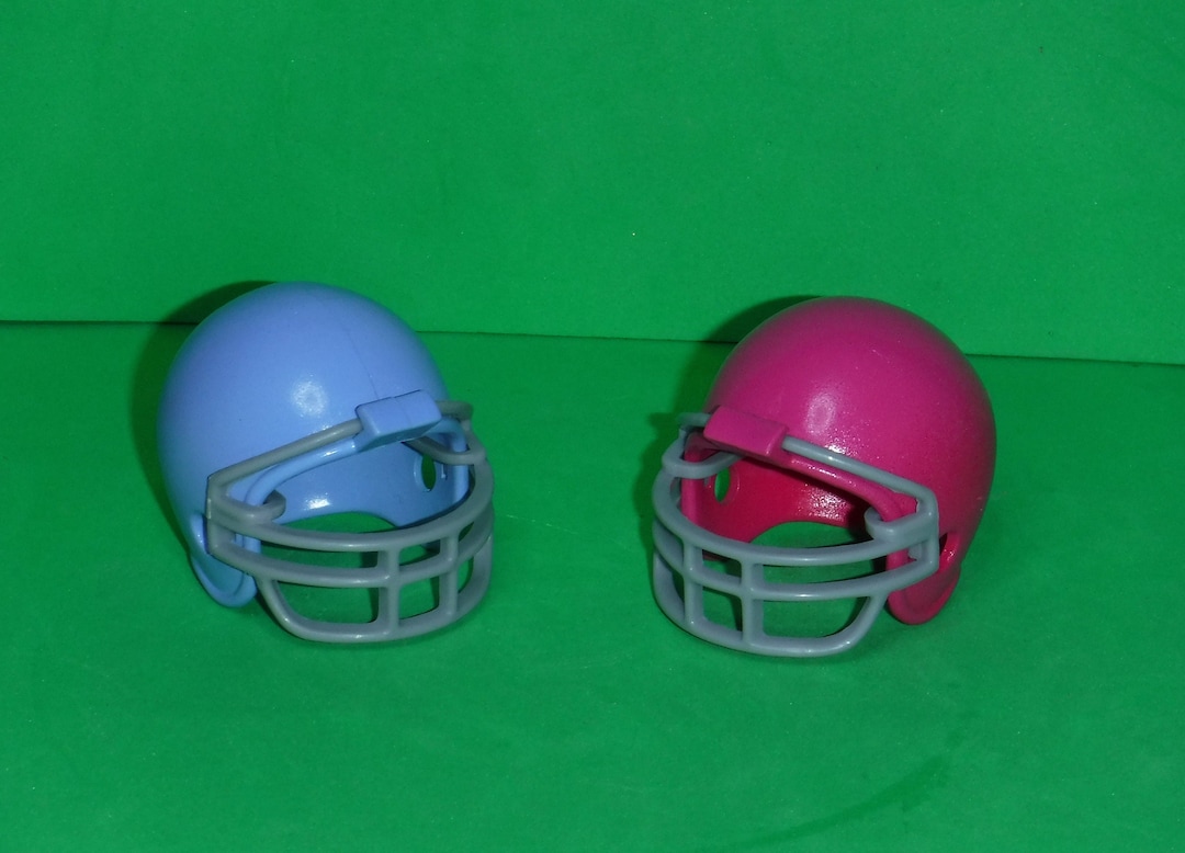 Gender Reveal Football Helmets, Cake Topper, Party Game Novelty, Pink ...