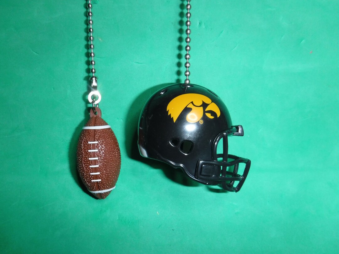 Iowa Hawkeyes Helmet and Football Ceiling Fan Pull Chain Set - Etsy