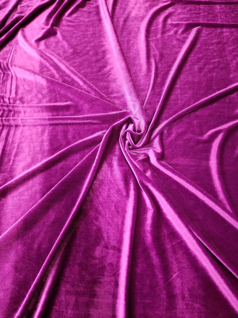 Stretch Velvet Fabric by the Yard - Etsy