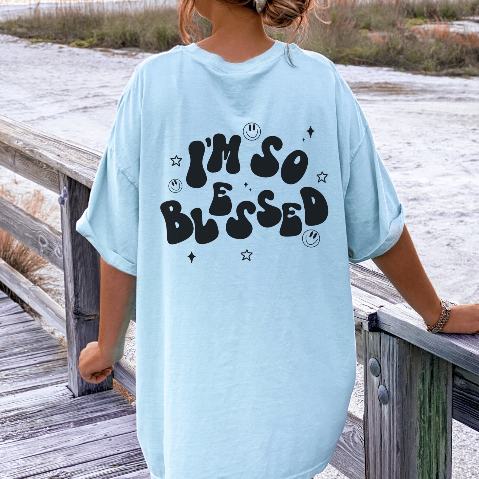 Blessed Svg I Am Blessed Svg Retro Drippy Svg Retro Smiley - Etsy