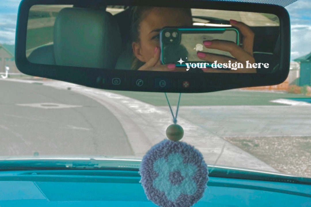 Car Rearview Mirror Mockup Car Sticker Mockup for Mirror Car Mockup ...