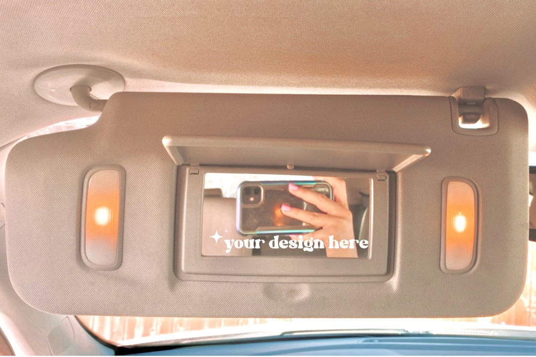 Car Rearview Mirror Mockup Car Sticker Mockup for Mirror Car Mockup ...