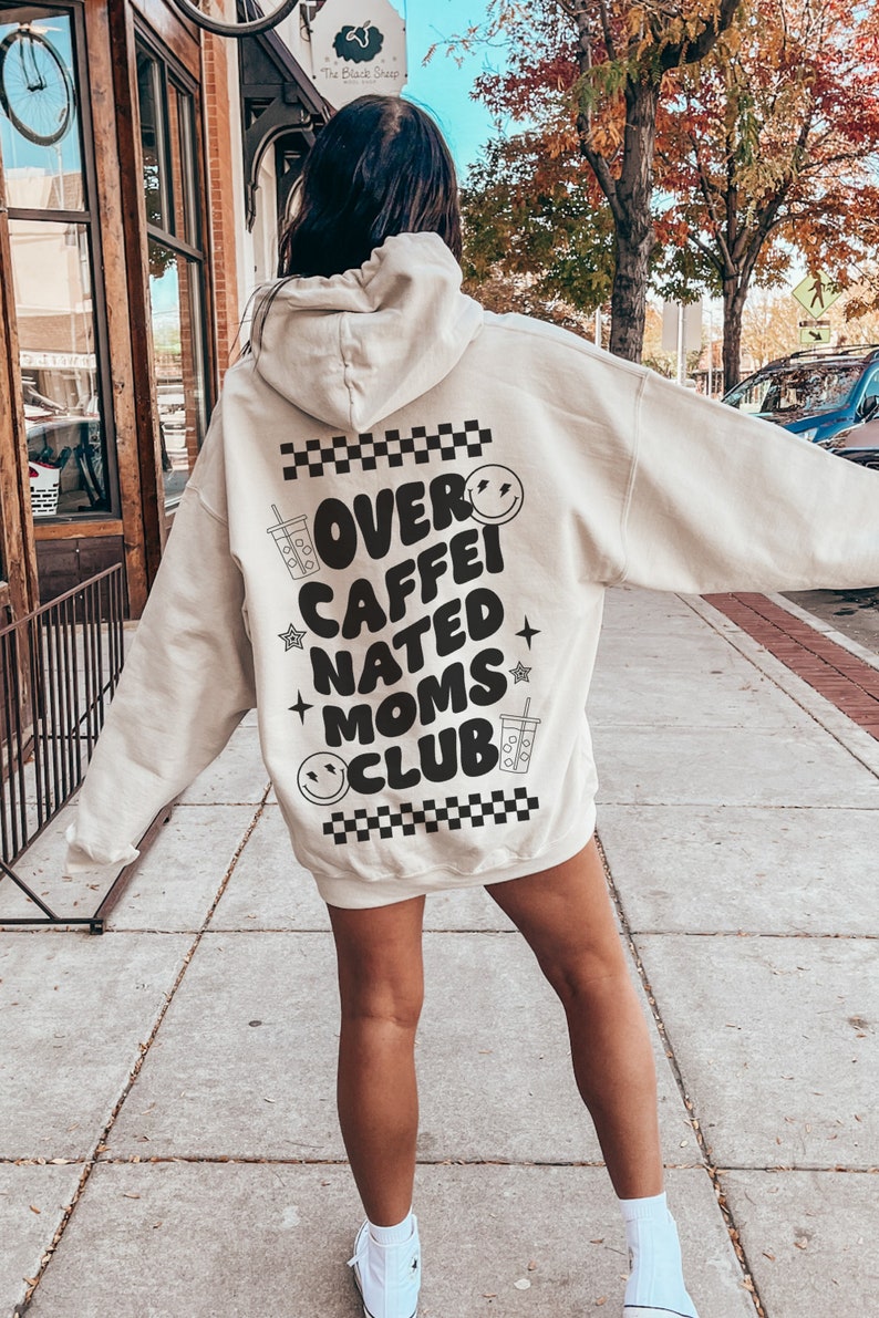 Over Caffeinated Moms Club Pngsvgmoms Club Png Mothers Day - Etsy