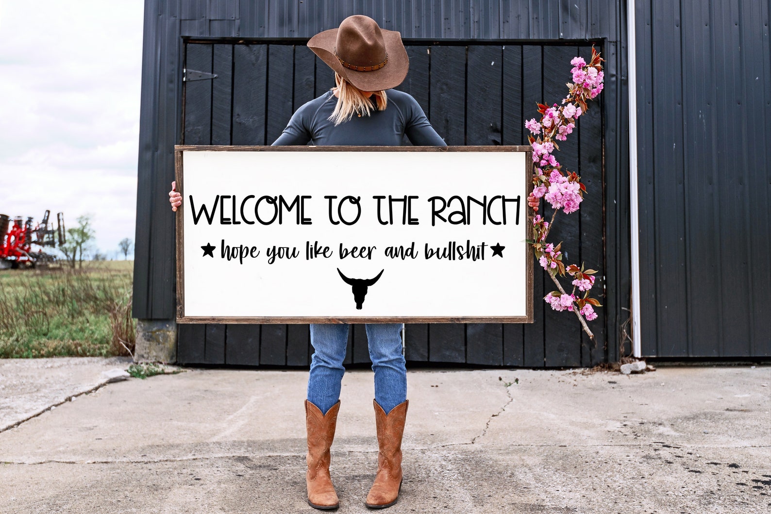 Western Decor Svg Door Hanger Svg Western Wood Sign Western | Etsy