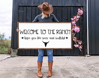 Western Welcome Sign | Etsy