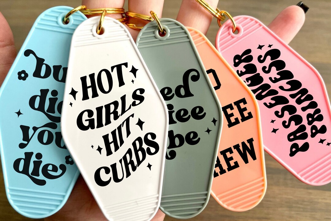 Hotel Keychain Png Bundle, Hot Girls Hit Curbs Png, Keychain Png ...
