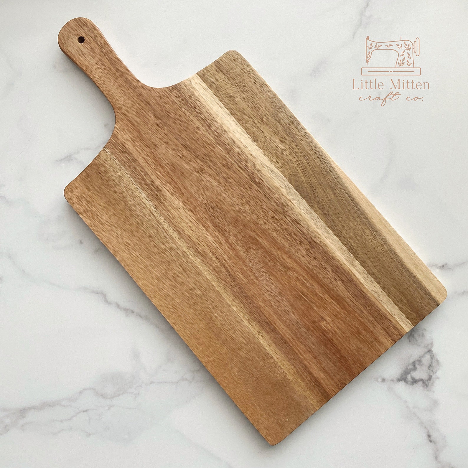 Large Acacia Cutting Board Acacia Board W/ Handle Acacia - Etsy