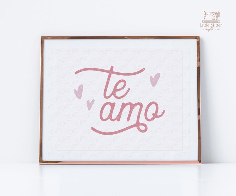 Valentines Sign Te Amo Sign DXF SVG EPS Png Files Laser - Etsy