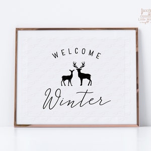 Welcome Winter Sign, DXF, SVG, EPS, Png Files, Laser Cut File ...