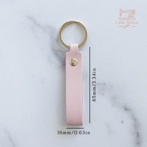 Pink Leatherette Keychain - Leatherette Key Fob - Blank Key Fobs ...