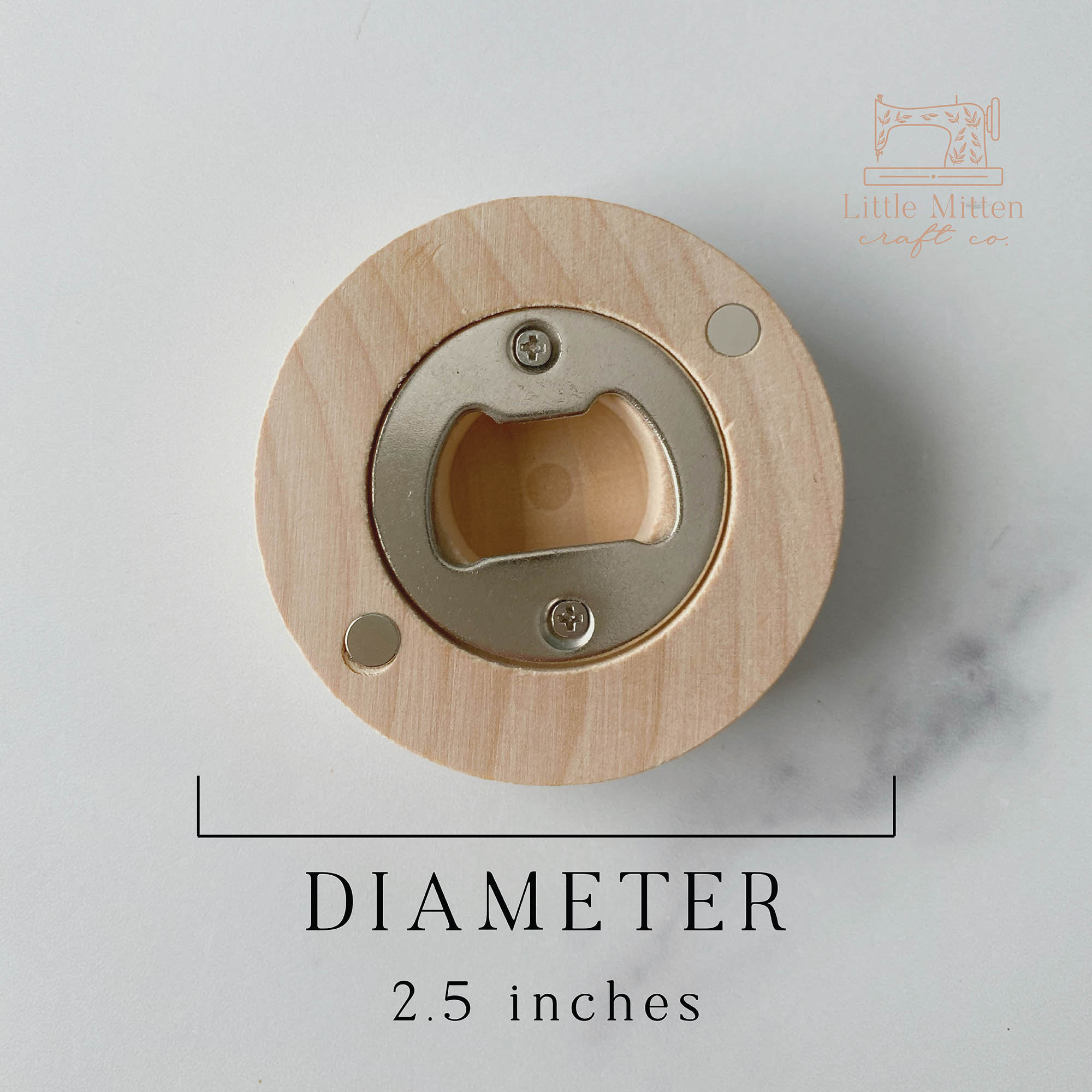 Round Wood Magnetic Bottle Openers Refrigerator Bottle - Etsy