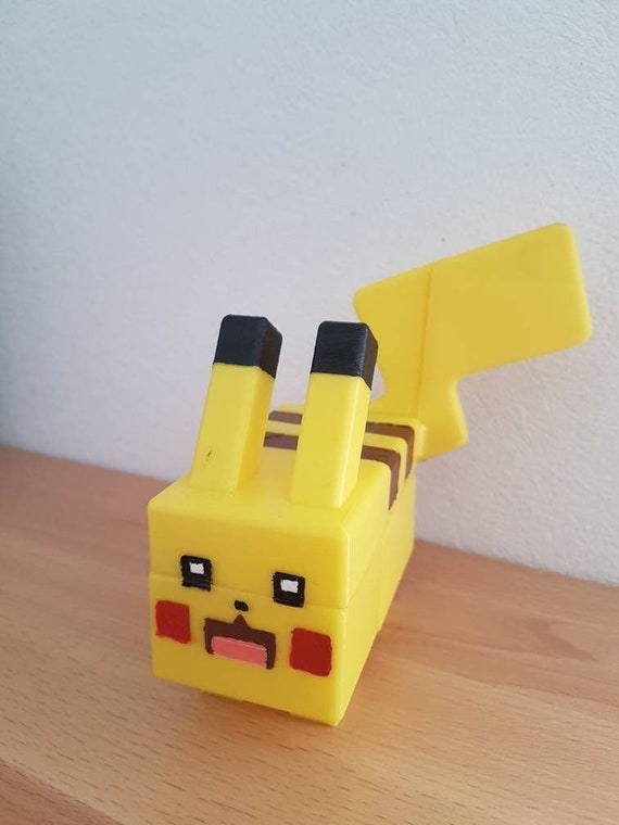 Square Pikachu Pokemon 2x2 Fanart | Etsy