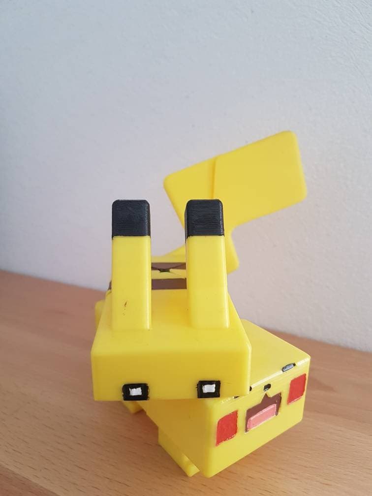 Square Pikachu Pokemon 2x2 Fanart - Etsy