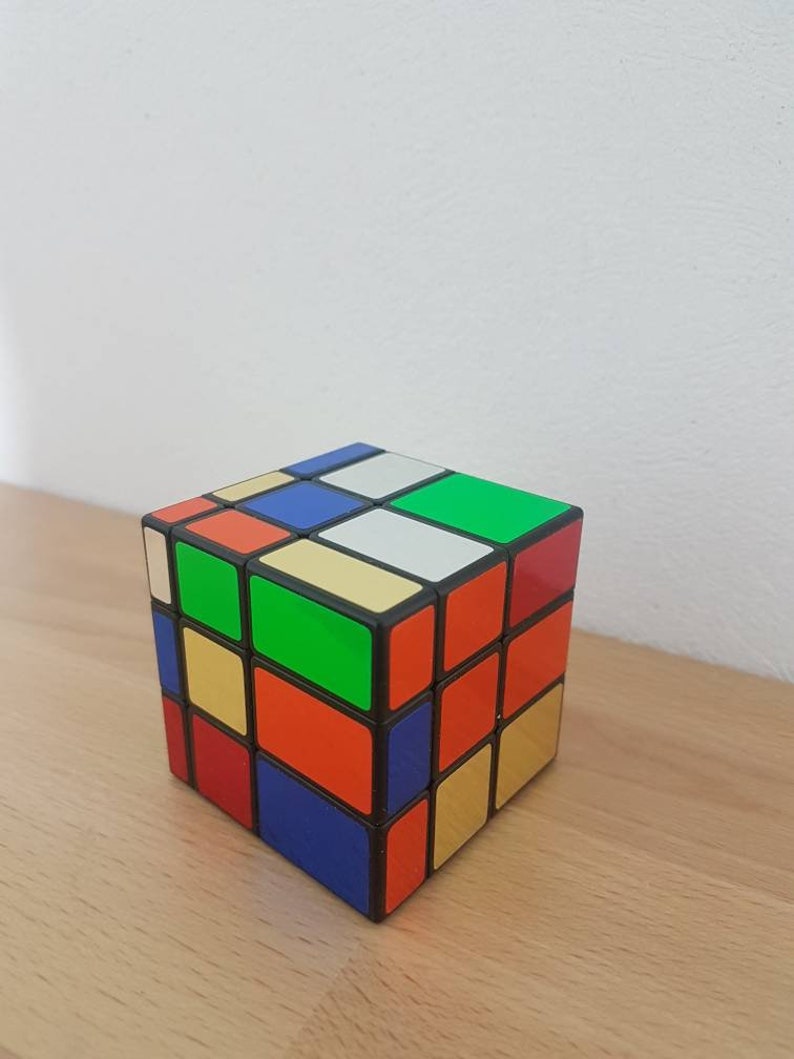 Horror Mirror Cube Two Solutions With Metallized Stickers - Etsy