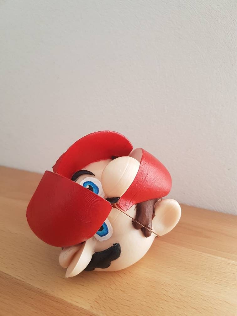 Mario Bro Head 2x2 Fanart - Etsy