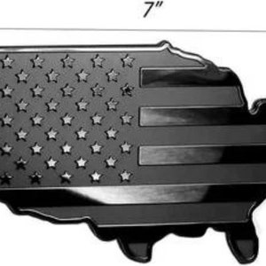 USA Black Metal Map Flag Emblem for Cars, Trucks 7x4 - Etsy