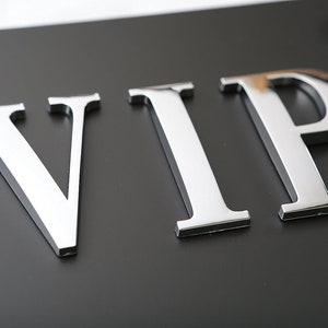 Custom Personalized 3D Chrome Letters License Plates for Cars - Etsy