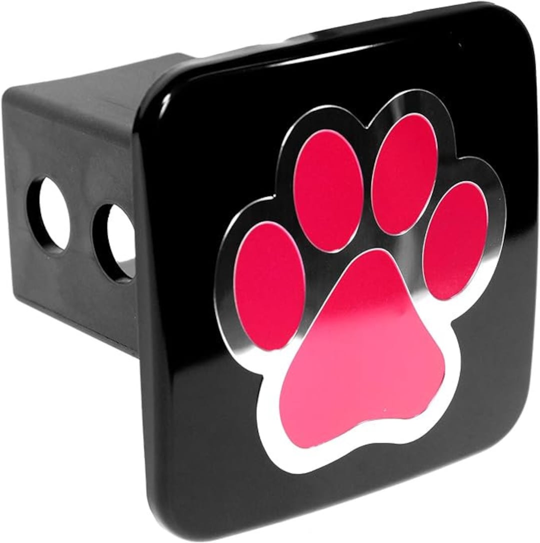 Pink Paw Print Trailer Hitch Cover Plug Insert 2" Receivers - Etsy
