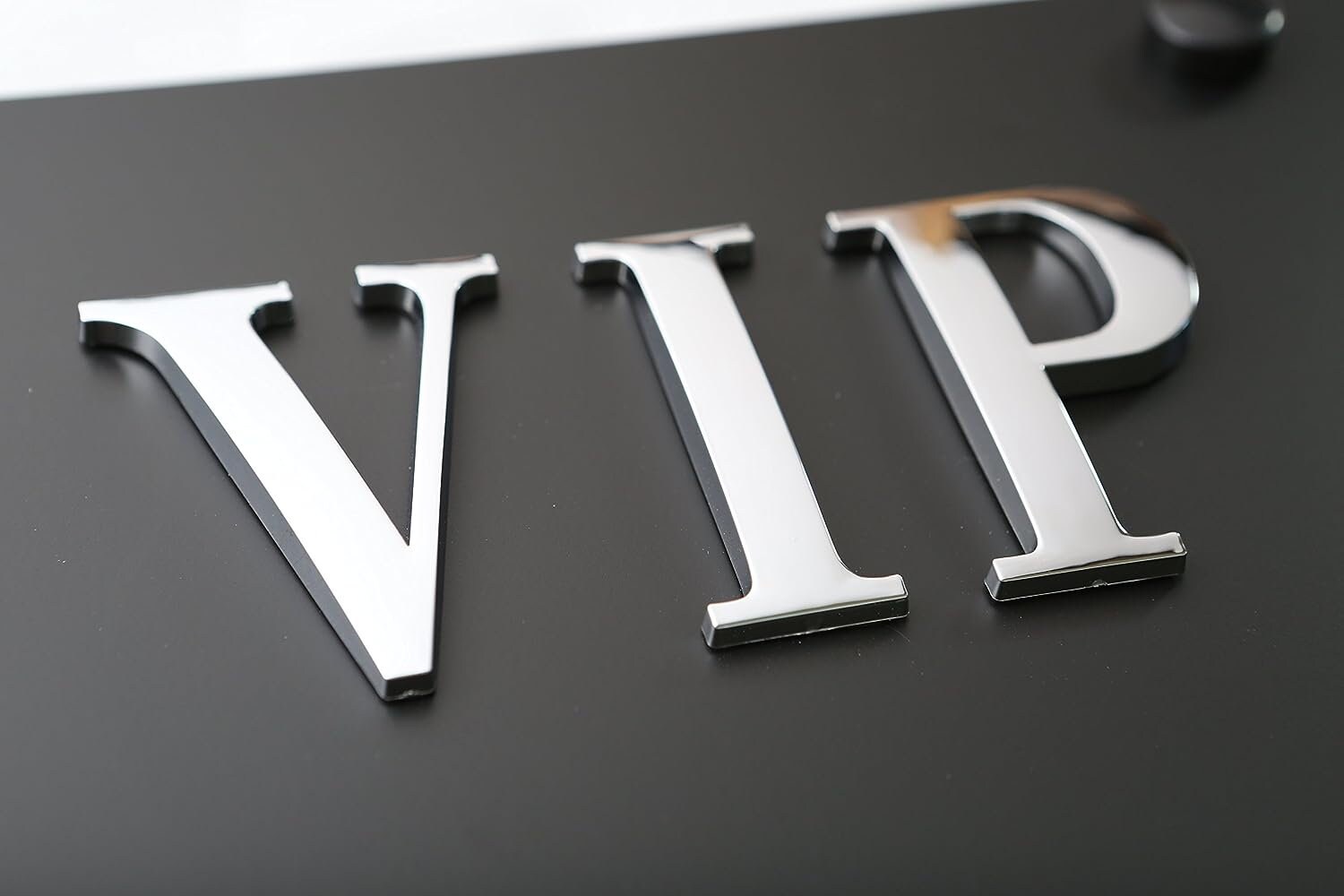 2.75 Custom 3D Sign Chrome Black Self Adhesive Alphabet Letters and ...