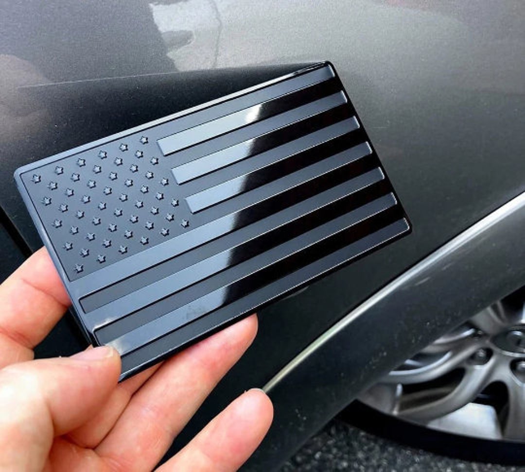 USA Black Metal Flag Emblem for Cars, Trucks 5"x 3" 1pcs - Etsy