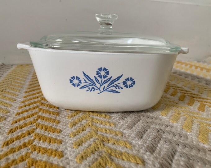 Vintage Corning Ware Blue Cornflower Casserole Dish With PYREX Lid - Etsy