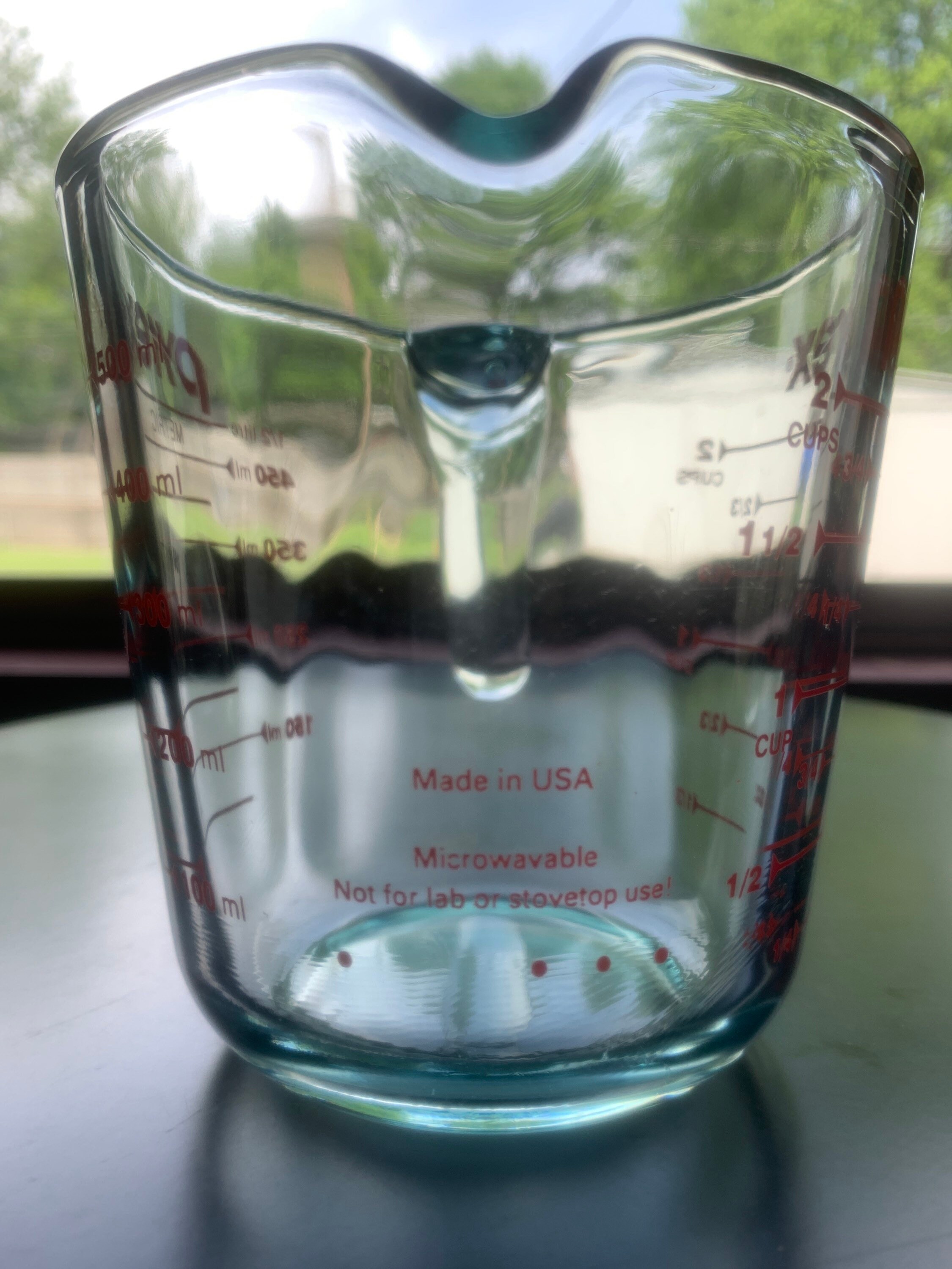 Pyrex 2 Cups/1/2 Liter Glass Measuring Cup Made in USA - Etsy