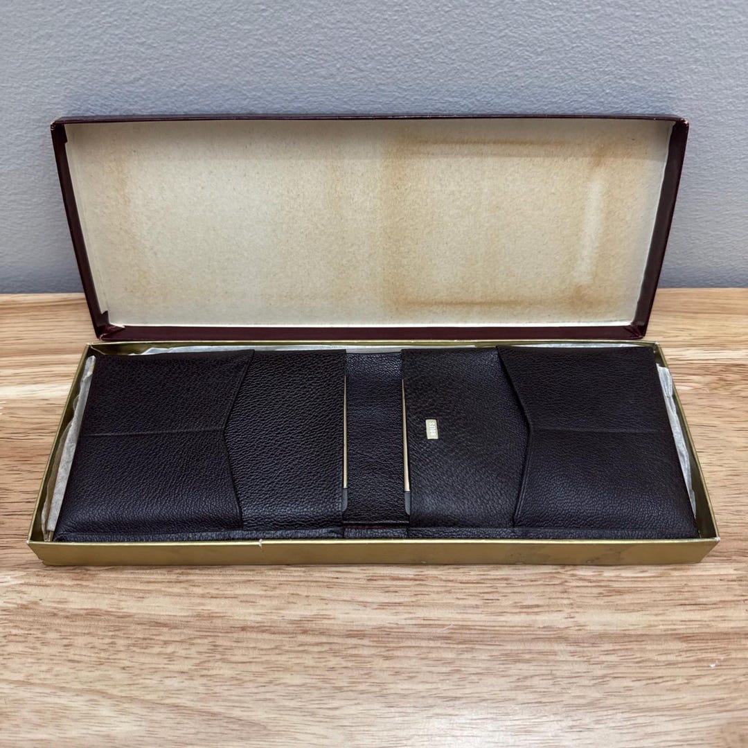 Vintage Rolfs Leather Wallet With Cameo Box - Etsy