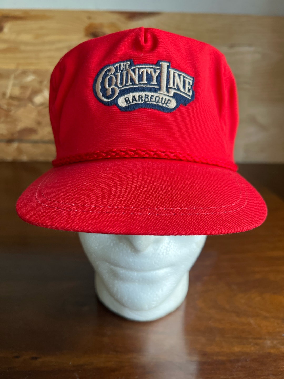 Vintage the County Line Barbeque Cap Made in USA - Etsy