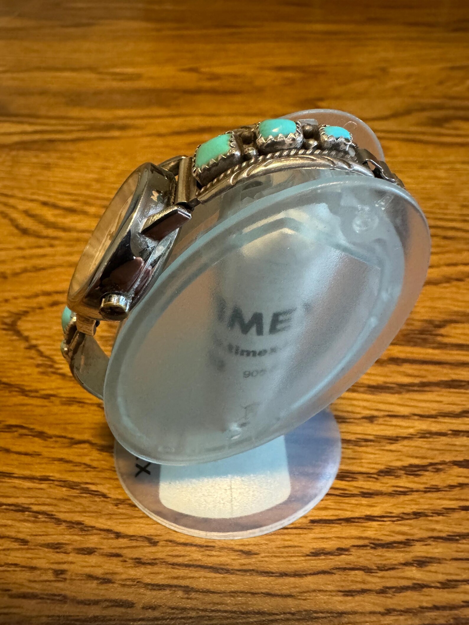 Ladies Vintage Native American Zuni Turquoise and Sterling Silver Watch ...