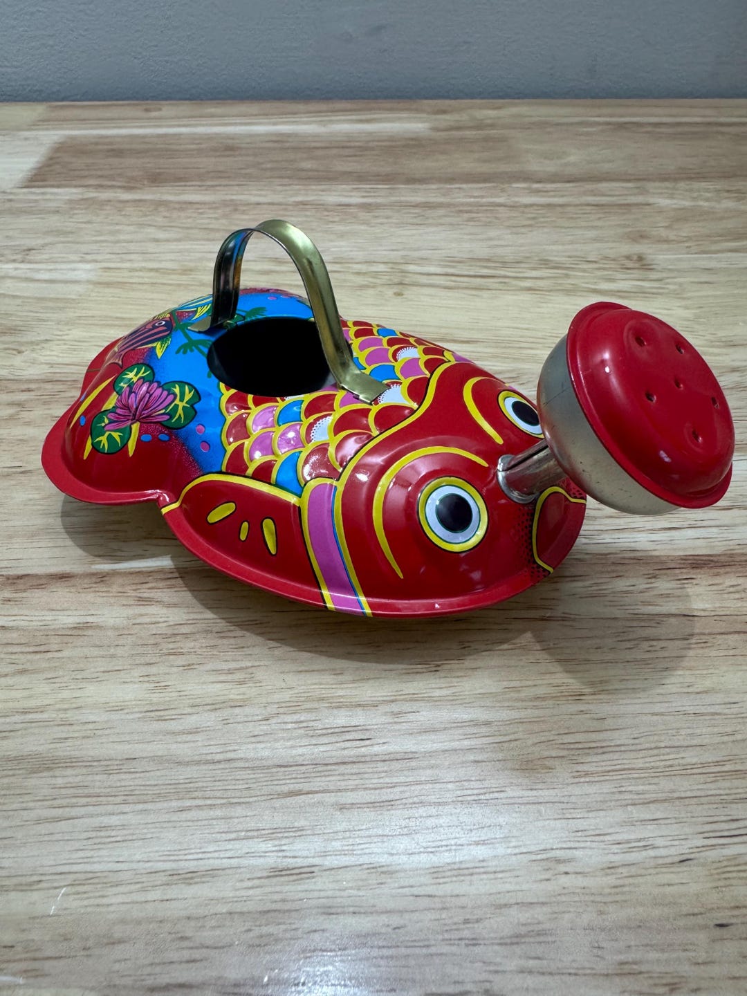 Vintage Fish Themed Watering Can Metal Knick Knack Made in Japan - Etsy