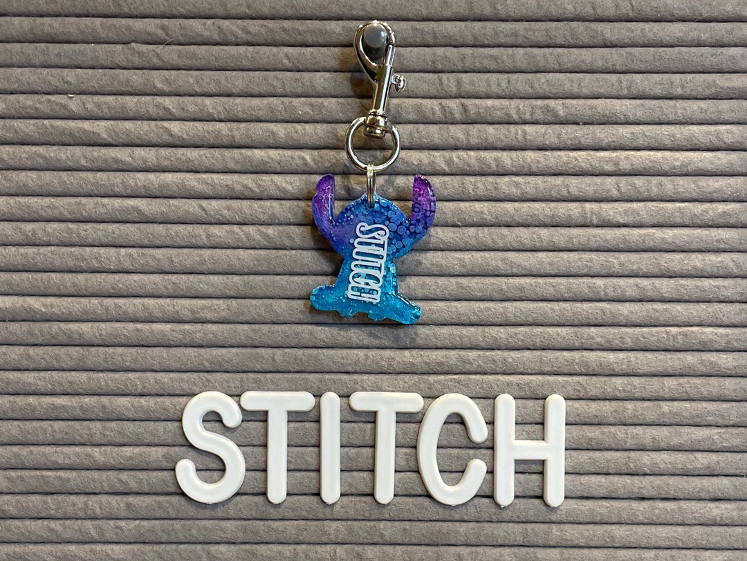 Stitch Shaped Resin Dog Tag - Etsy