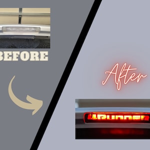 4runner Brake Light Decal // Customizable Third Brake Light Vinyl ...