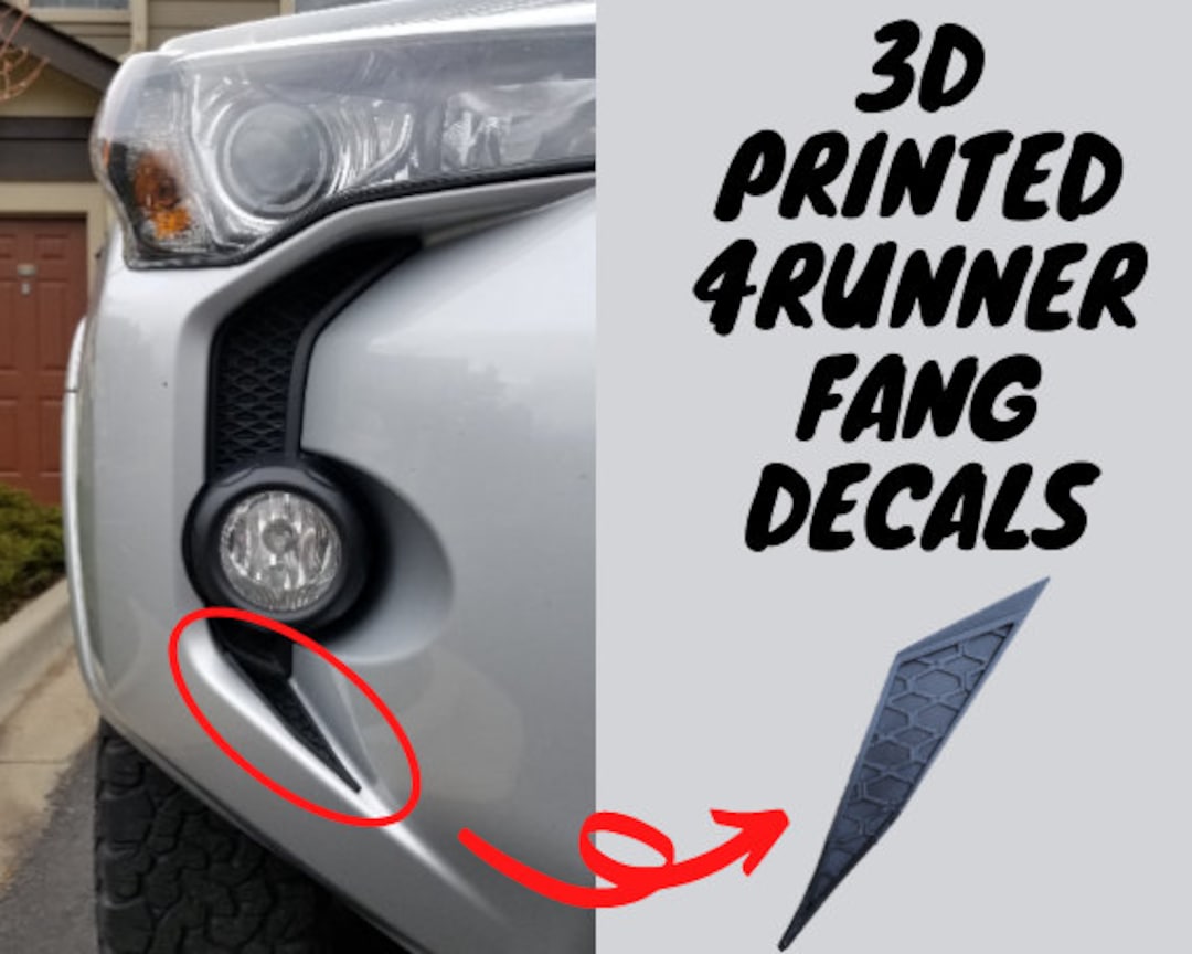 4runner Fangs 3D Printed With Honeycomb Pattern - Made to Fit 2014-2024 ...