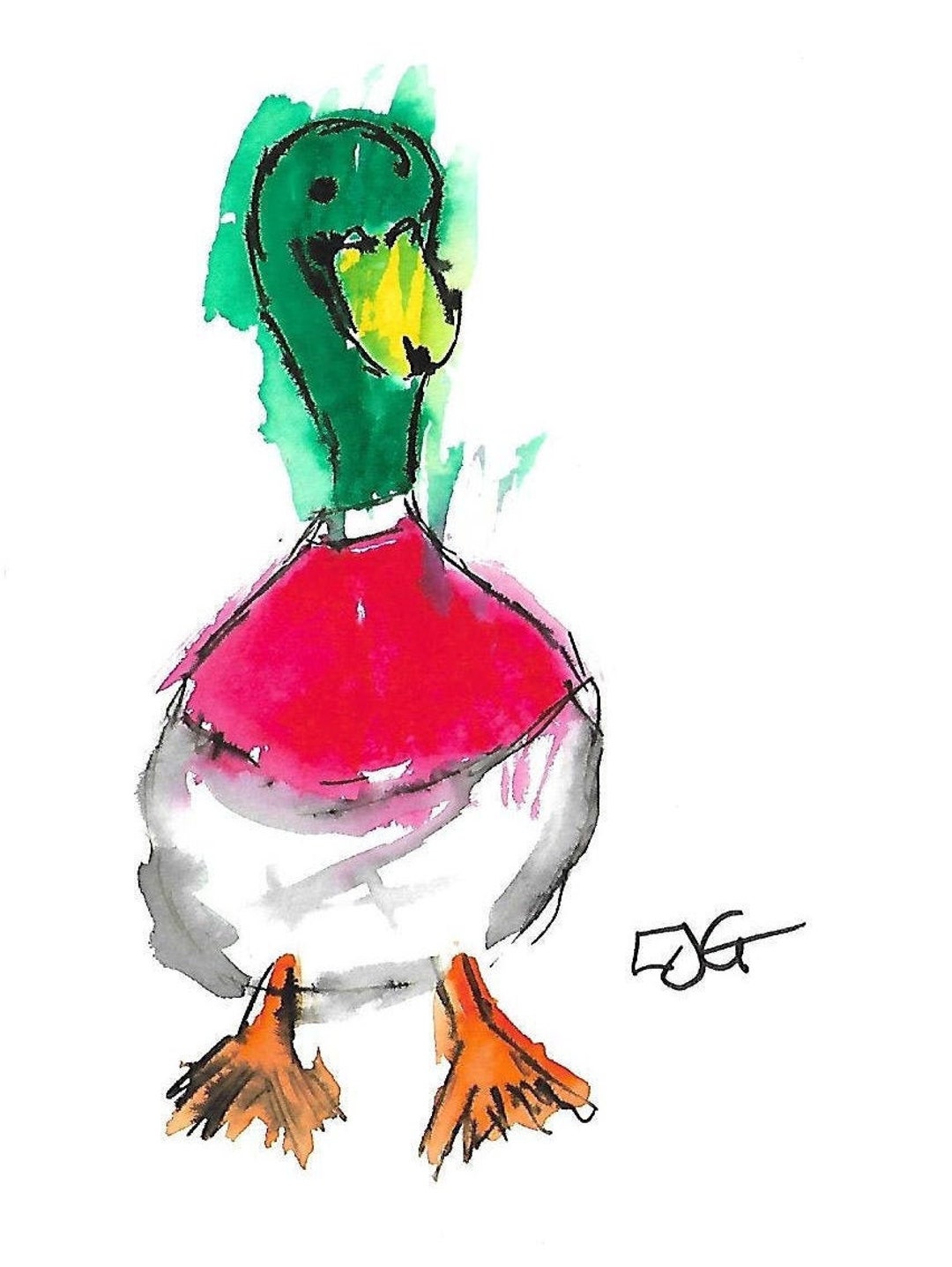 Give a Duck Large Limited Edition Print - Etsy