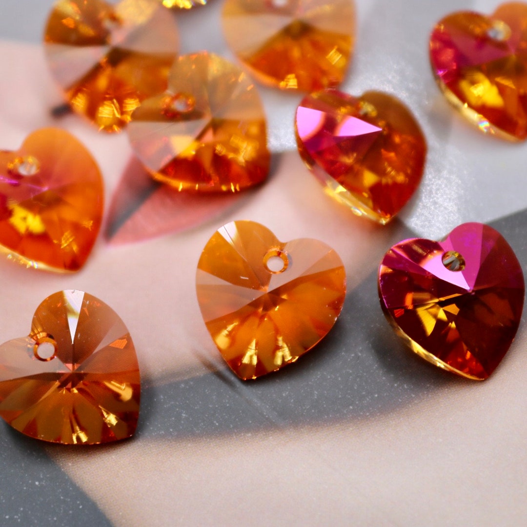 6228 XILION Swarovski Heart Pendant, Swarovski Crystal, Astral Pink ...