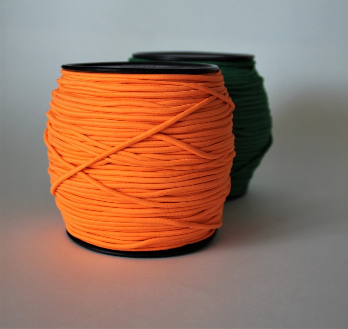 Round Elastic Face Masks Round Elastic Cord Thin Elastic | Etsy