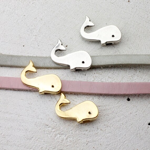Whale Beads Sperm Whale Bracelet Cord Beads Slider for | Etsy
