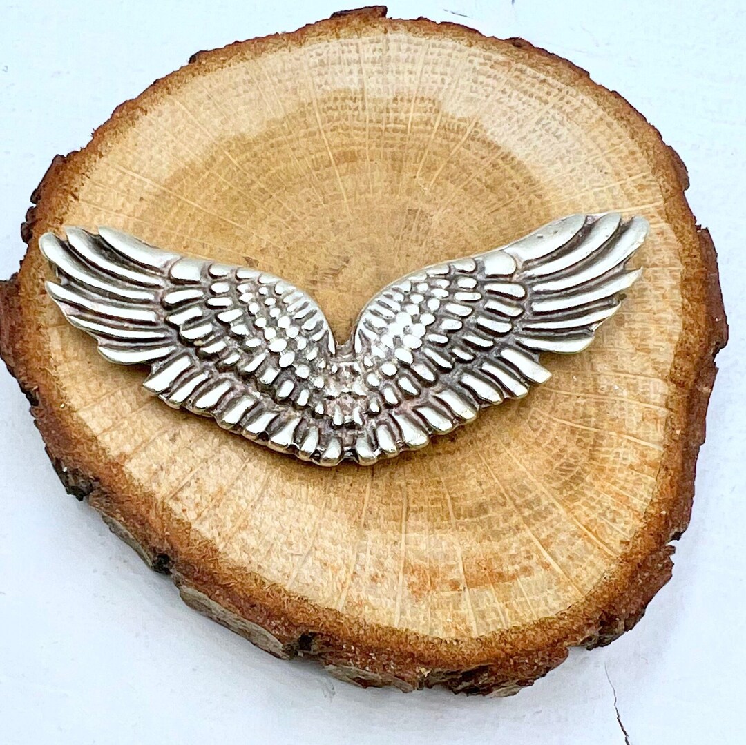 5 Pcs Angel Wing Charm, Silver Wing Charms, Antique Silver Ton Angel ...