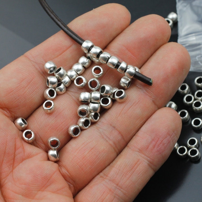Silver Beads - Etsy