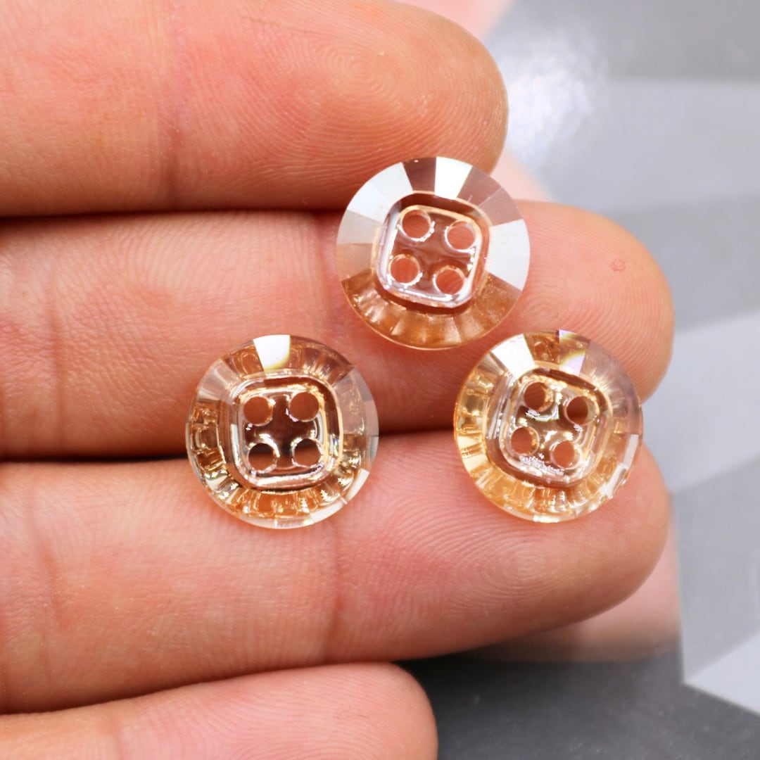 Four Hole Swarovski Buttons, 3008 Golden Shadow, DIY Beads Elements ...