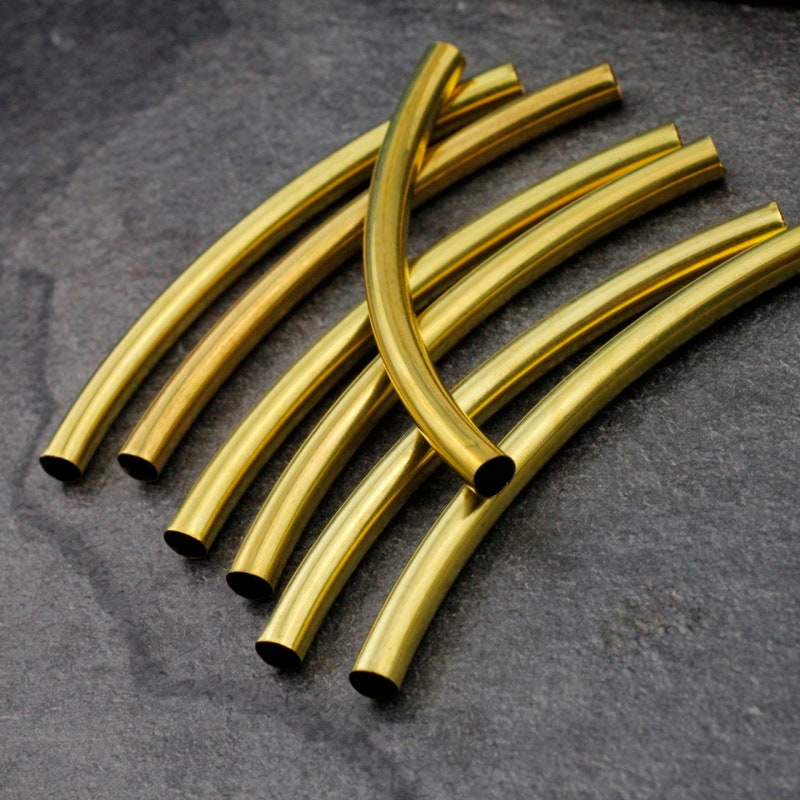 Curved Tube Beads - Etsy