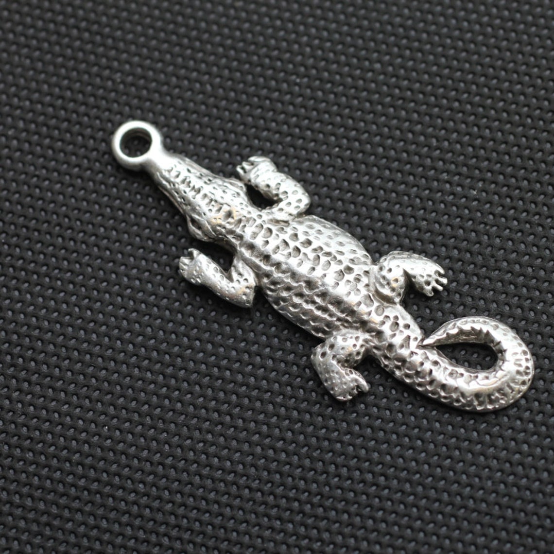 5 Alligator Crocodile Charms Crocodile Pendant Real Silver - Etsy