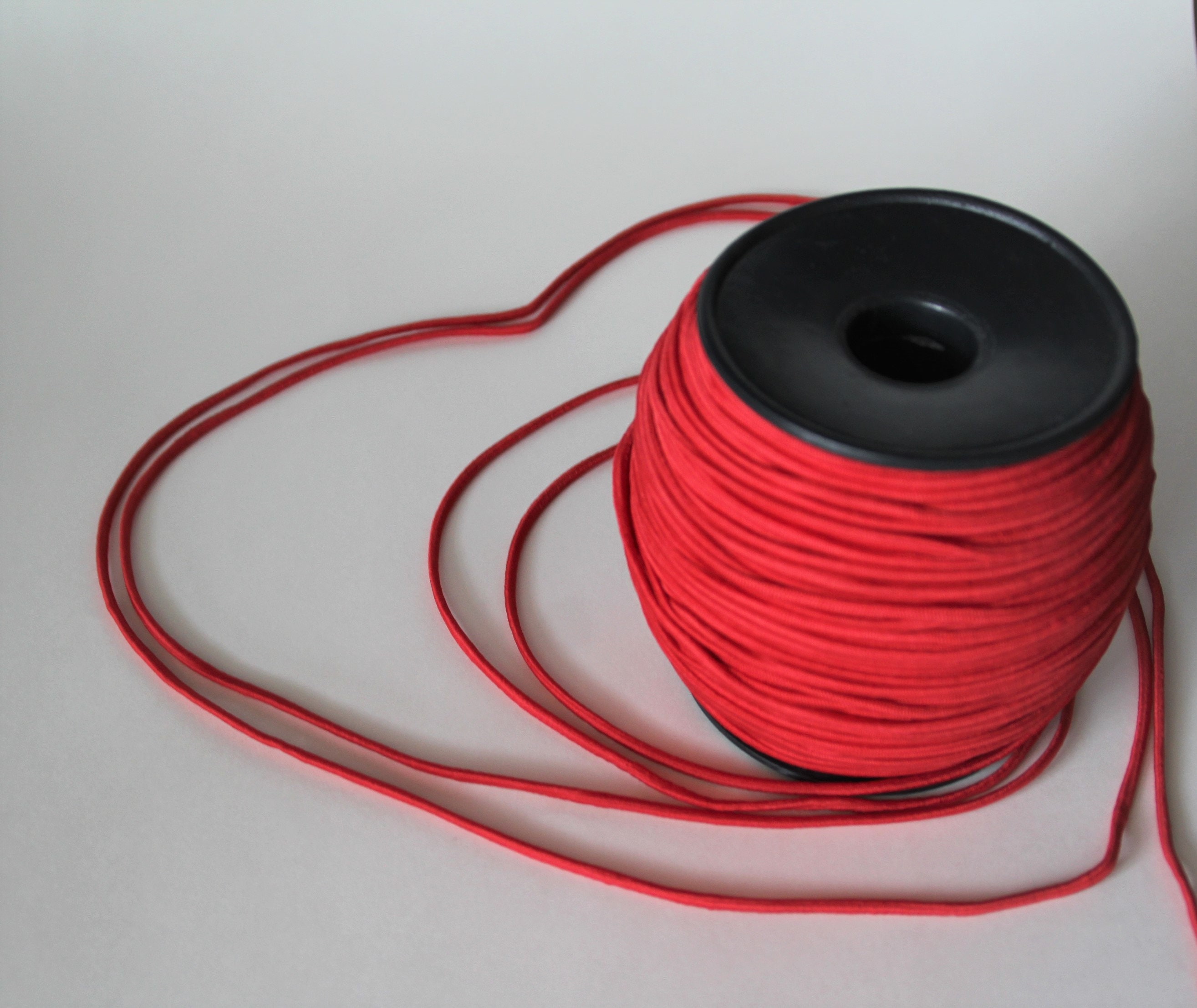 Round Elastic Face Masks Round Elastic Cord Thin Elastic | Etsy