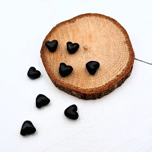 10 Pcs Mini Black Heart Bracelets, Bracelet Heart Charms, Pacer Beads ...