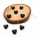 10 Pcs Mini Black Heart Bracelets, Bracelet Heart Charms, Pacer Beads ...