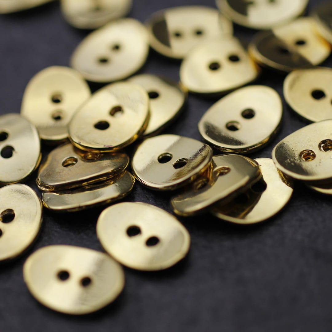 20 Gold Button Clasps: Zamak Knot Bracelet Connectors - Etsy