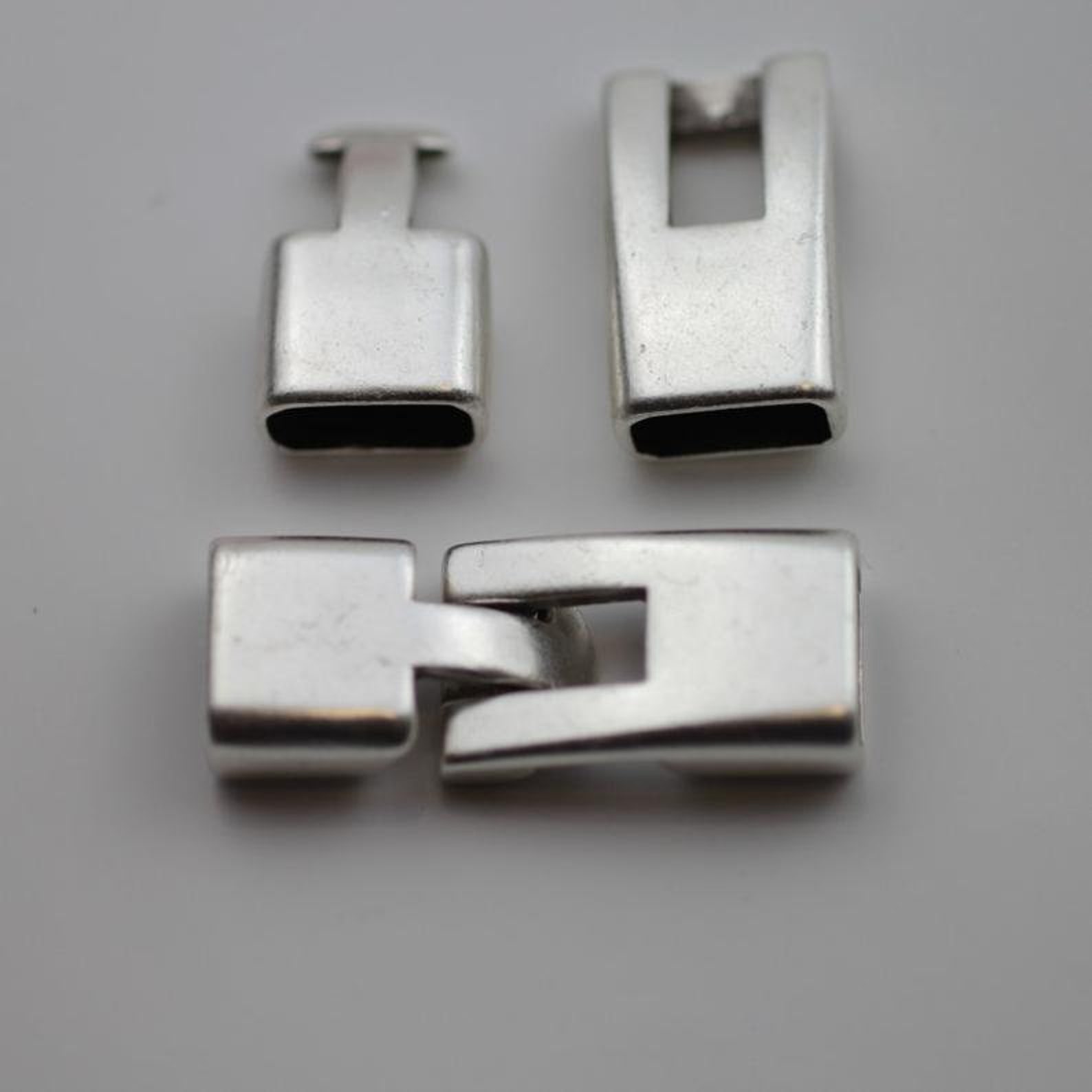 Bracelet Clasps Sterling Silver Plated Clasp for Leather Cord - Etsy